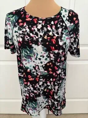 cooper & ella | Tops | Cooper Ella Abstract Print Blouse Modern Chic ...